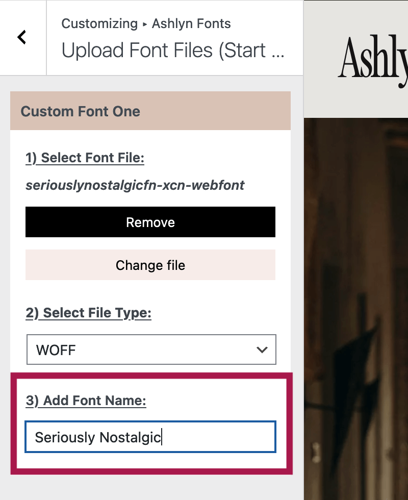 Ashlyn Theme Documentation