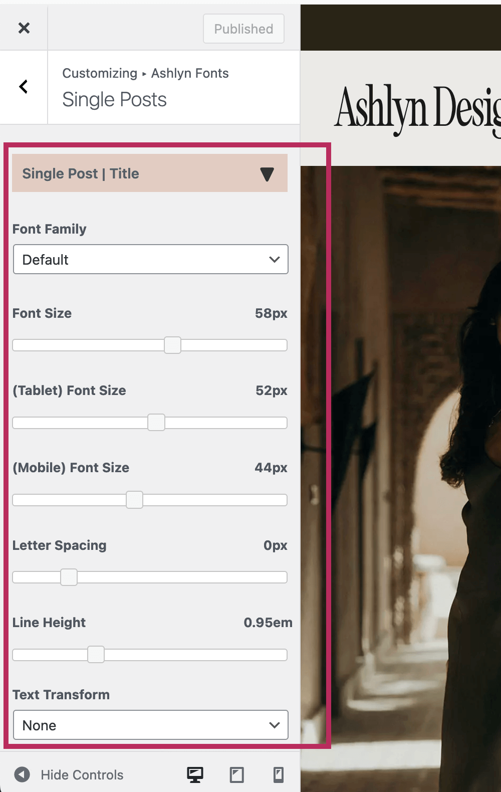Ashlyn Theme Documentation