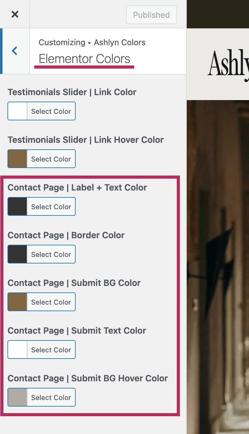 Ashlyn Theme Documentation