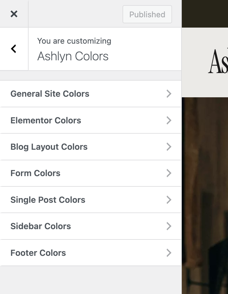 Ashlyn Theme Documentation
