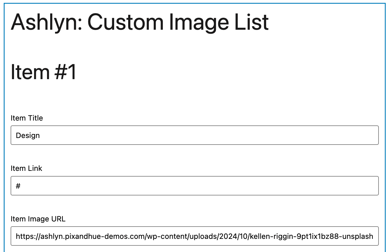 Ashlyn Theme Documentation