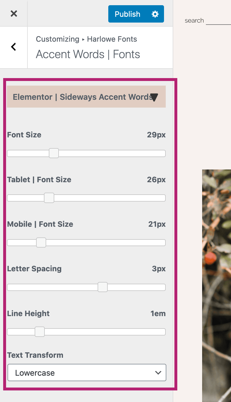 Harlowe Theme Documentation