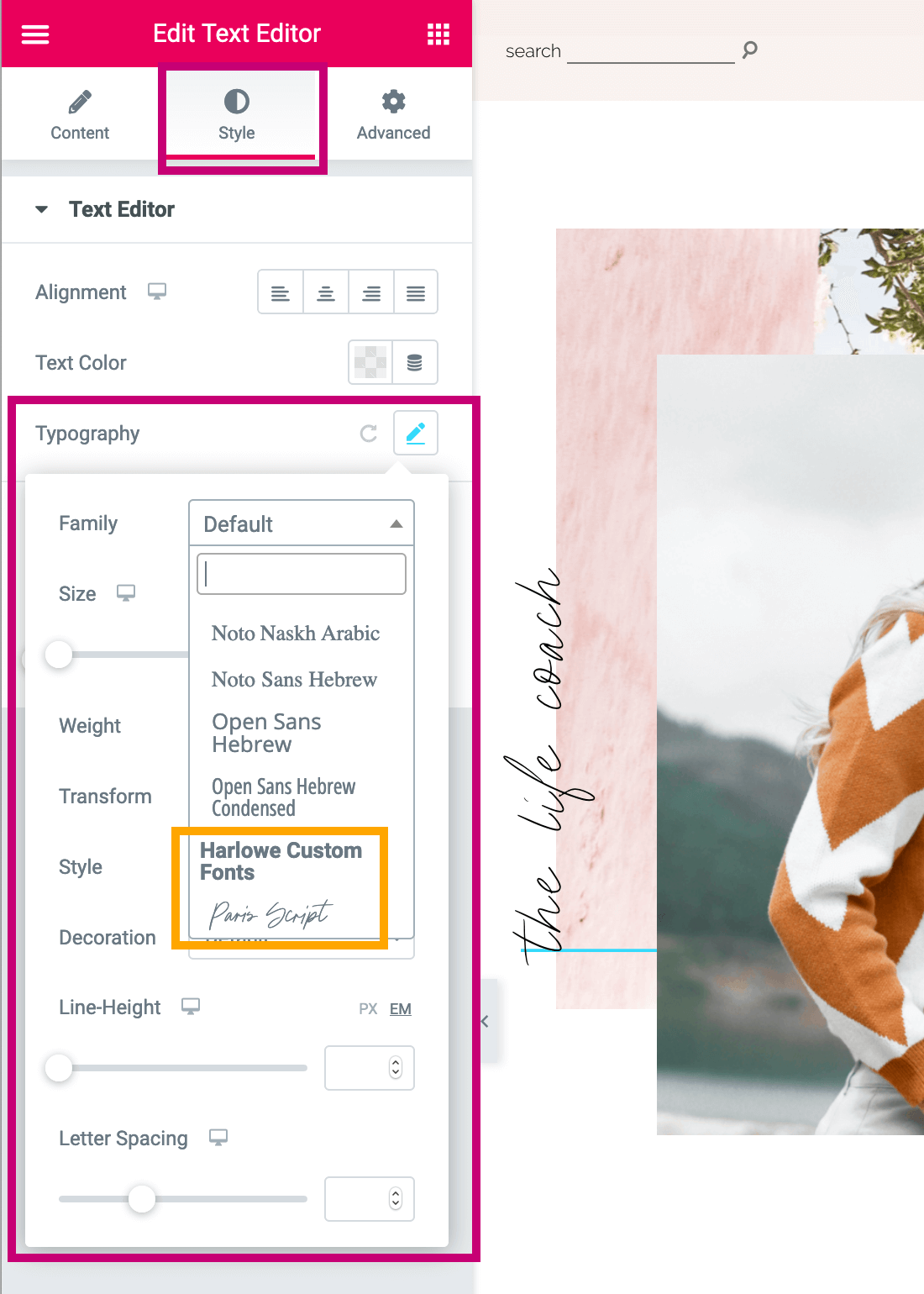 Harlowe Theme Documentation